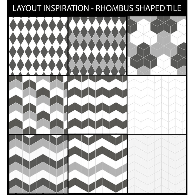 Rhombus Smooth 6" x 10" Porcelain Wall & Floor Tile & Reviews | AllModern