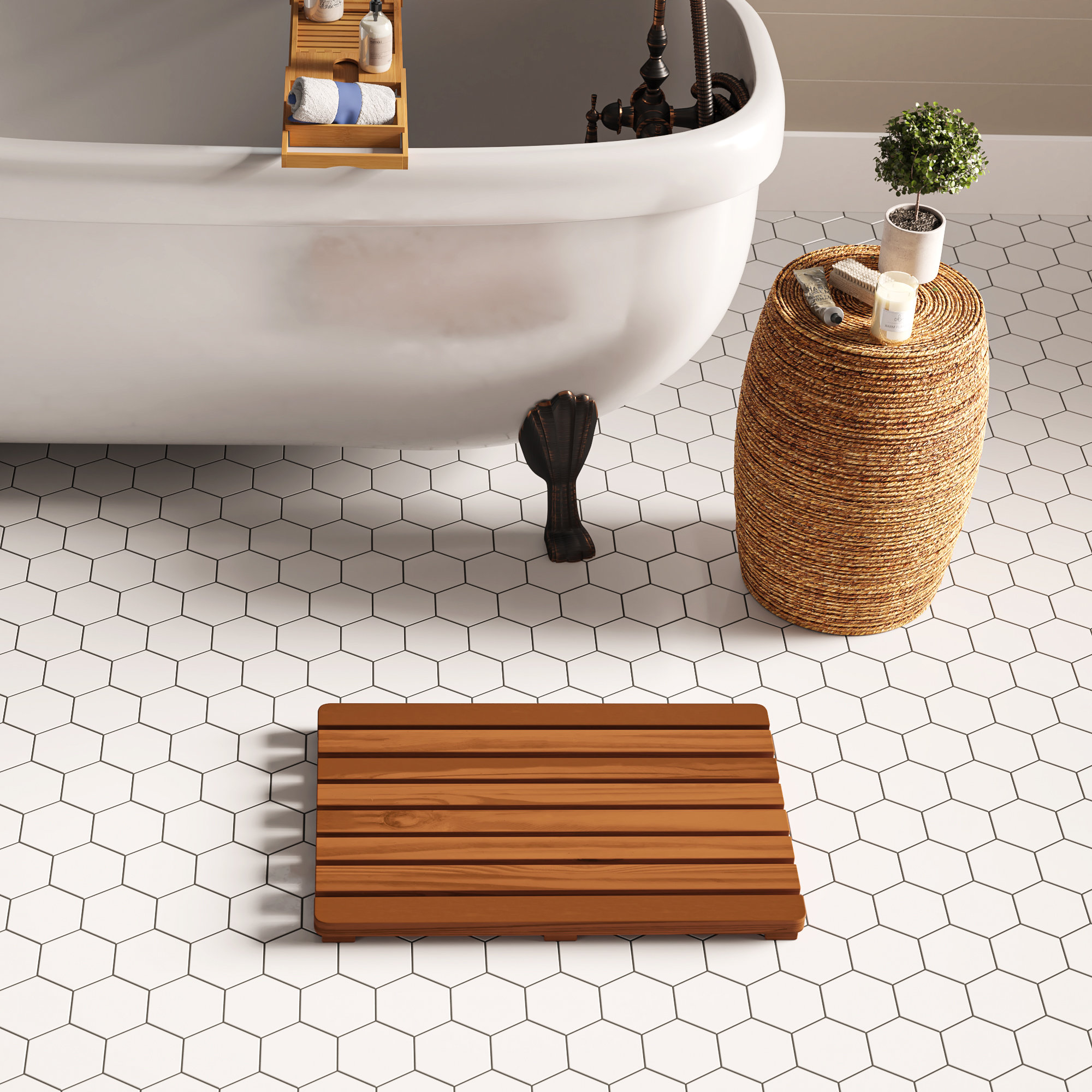 Redmon Teak Floor Mat & Reviews | Wayfair