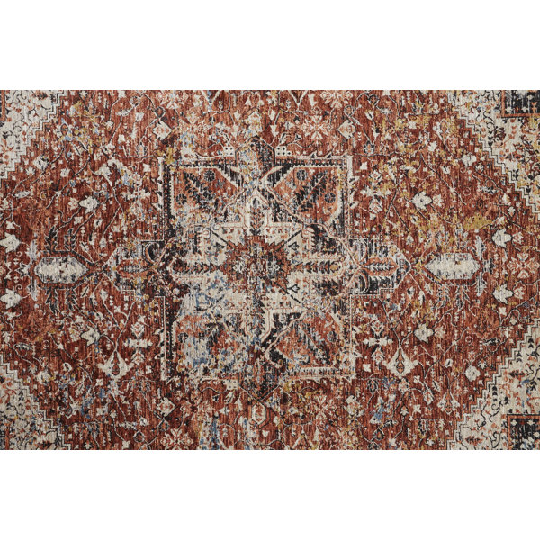 World Menagerie Roma Rust Orange Rug & Reviews | Wayfair