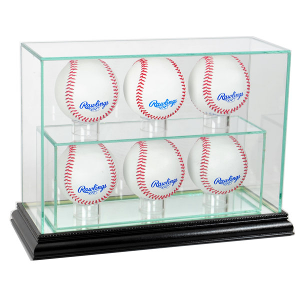 Perfect Cases And Frames 9'' x 4'' Glass Baseball Ball Display Case ...