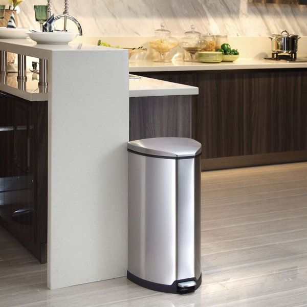 Brayden Studio Rinu 35 Litre Step On Waste Bin | Wayfair.co.uk
