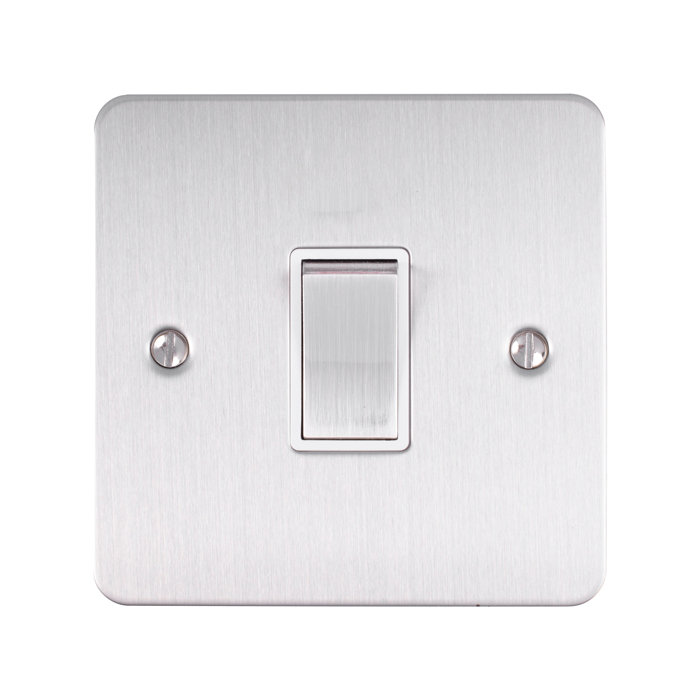 Eurolite Enhance Flat Plate White Trim Wall Mounted Light Switch ...