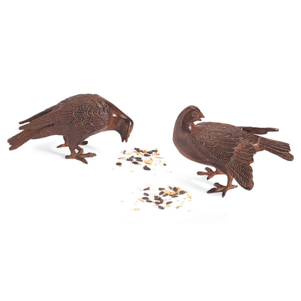 Alcott Hill® Ellen Bronze Doves & Reviews | Wayfair