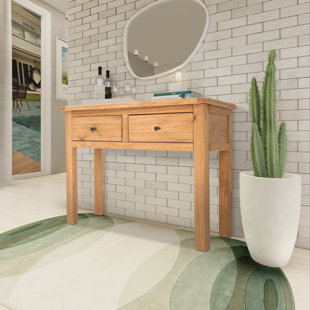 Natur Pur Agade 110cm Solid Wood Console Table | Wayfair.co.uk