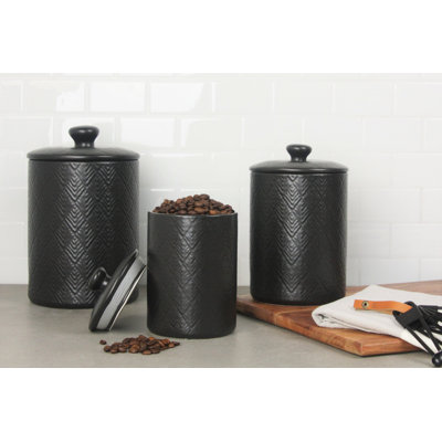 Wrought Studio 3 Piece Kitchen Canister Set & Reviews | Wayfair