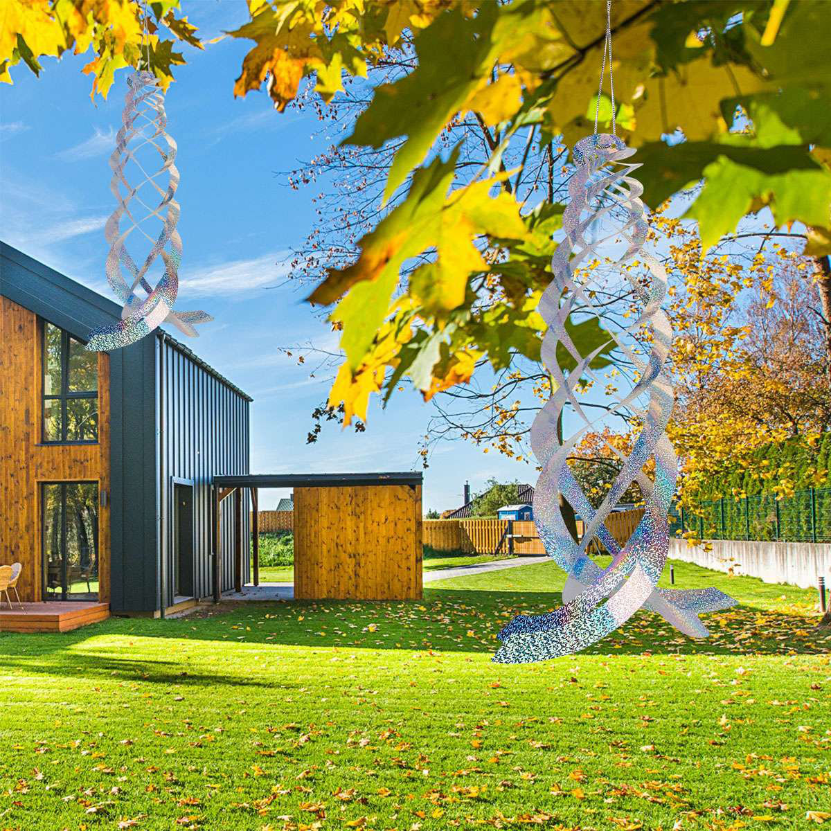 Arlmont & Co. Demick Bird Repellent Spiral Reflectors Hanging ...