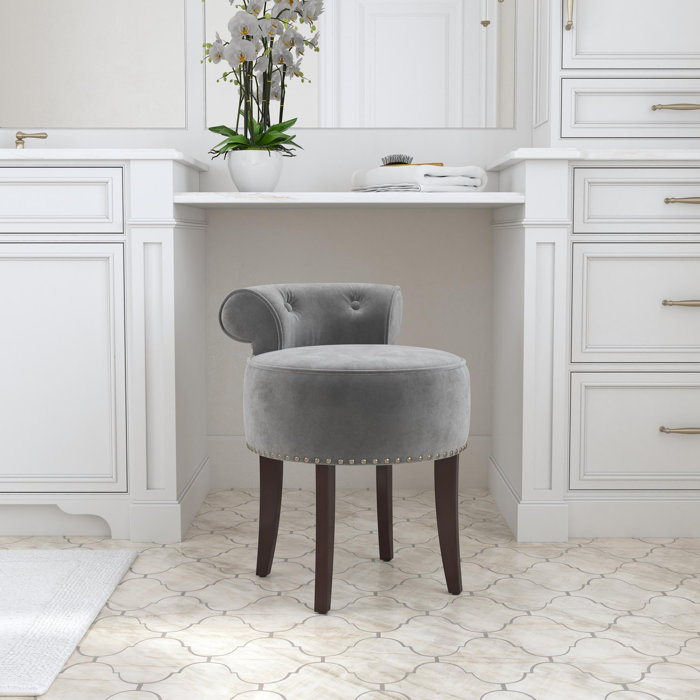 Andover Mills™ Garfield 22.5'' Tall Steel Vanity Stool & Reviews | Wayfair