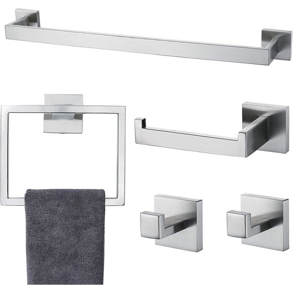 Hagies 5 - Piece Bathroom Hardware Set | Wayfair