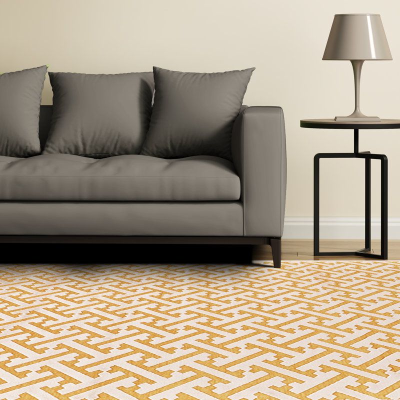 Mercer41 Barbatti Sunset Gold Rug | Wayfair