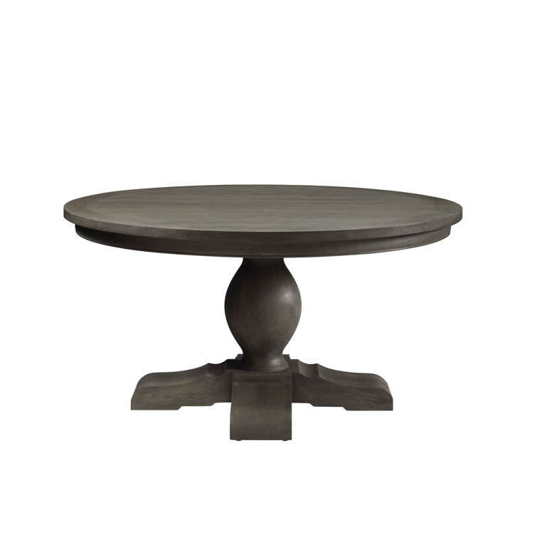 AndrewHomeStudio Renzo 59'' Solid Oak Pedestal Dining Table | Wayfair