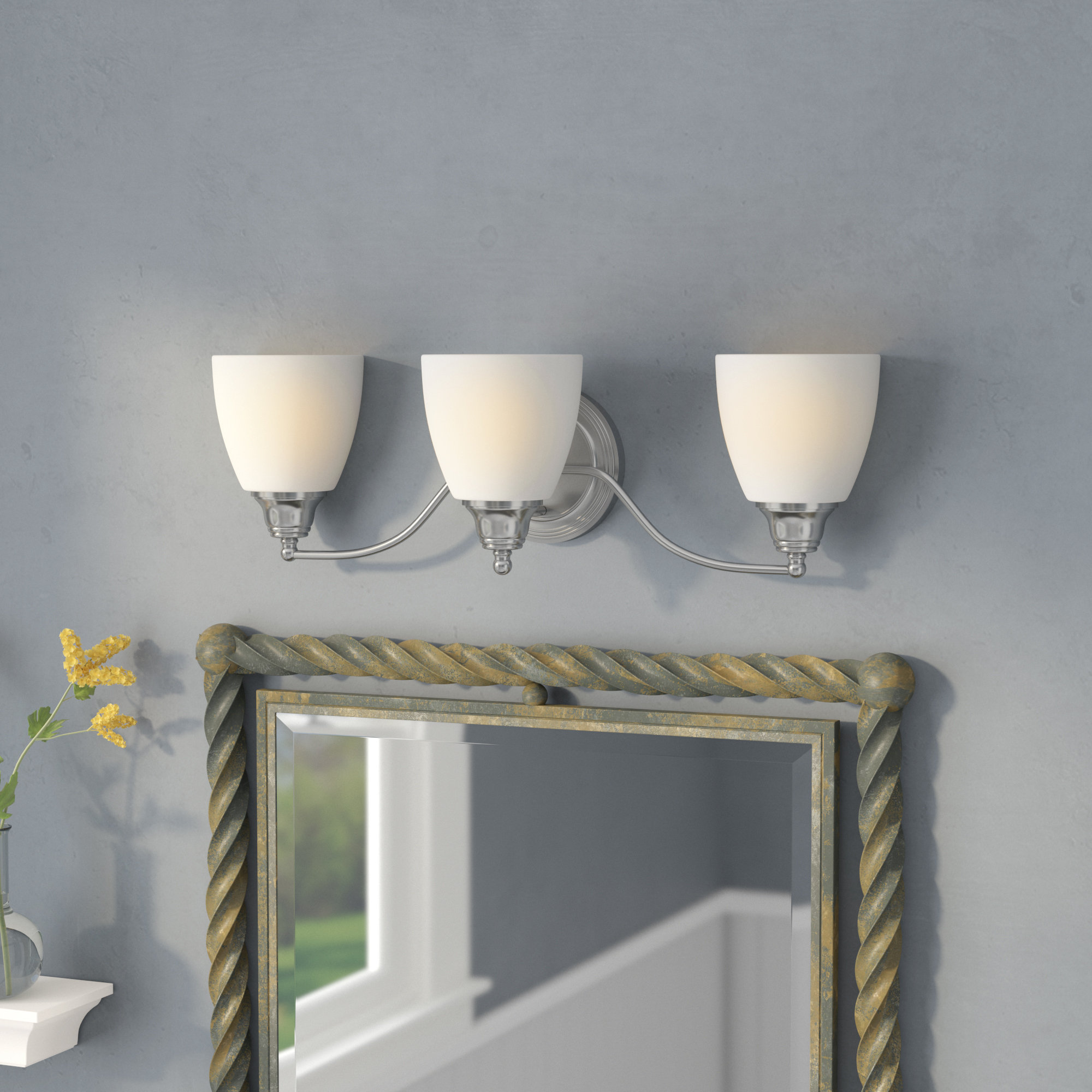 Lark Manor Mayday 3 - Light Dimmable Vanity Light & Reviews | Wayfair