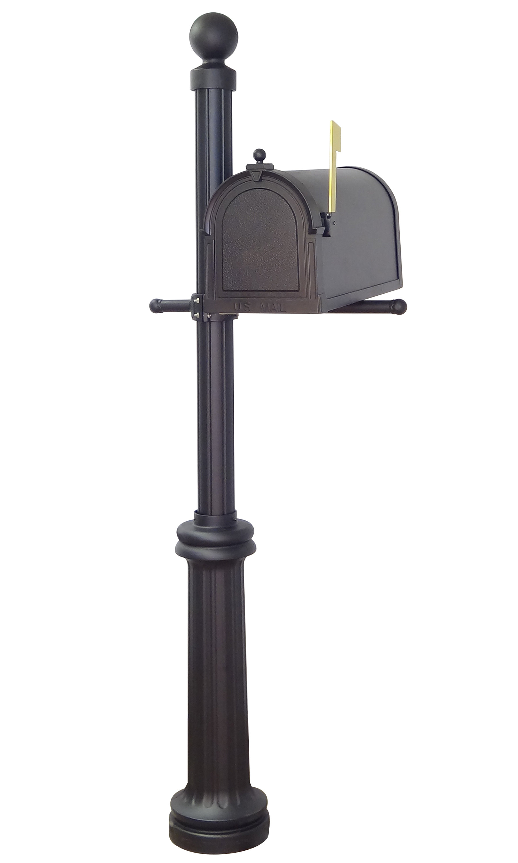 Special Lite Products Berkshire Curbside Mailbox with Fresno Post ...