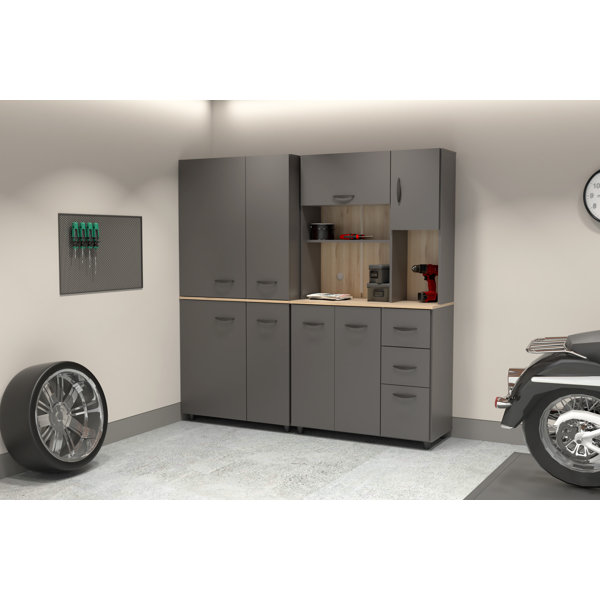 Wade Logan® Annelyn 2 Piece Garage Cabinet Set | Wayfair