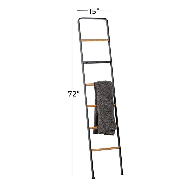 Sand & Stable Black Metal 6 Rack Ladder & Reviews | Wayfair