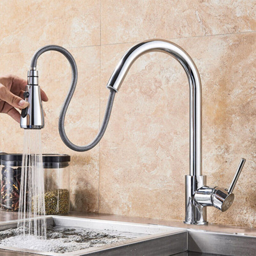Belfry Kitchen Modern Mono Kitchen Sink Taps Pull Out Spray Single ...