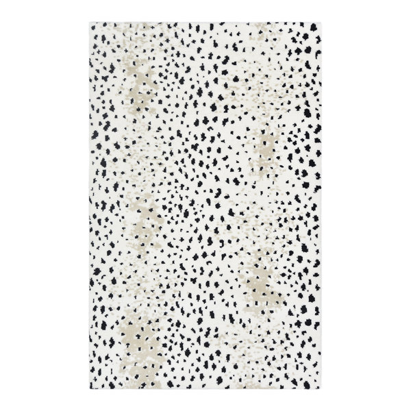Solo Rugs Louis Hand-Knotted Animal Print Area Rug In Ivory | Perigold