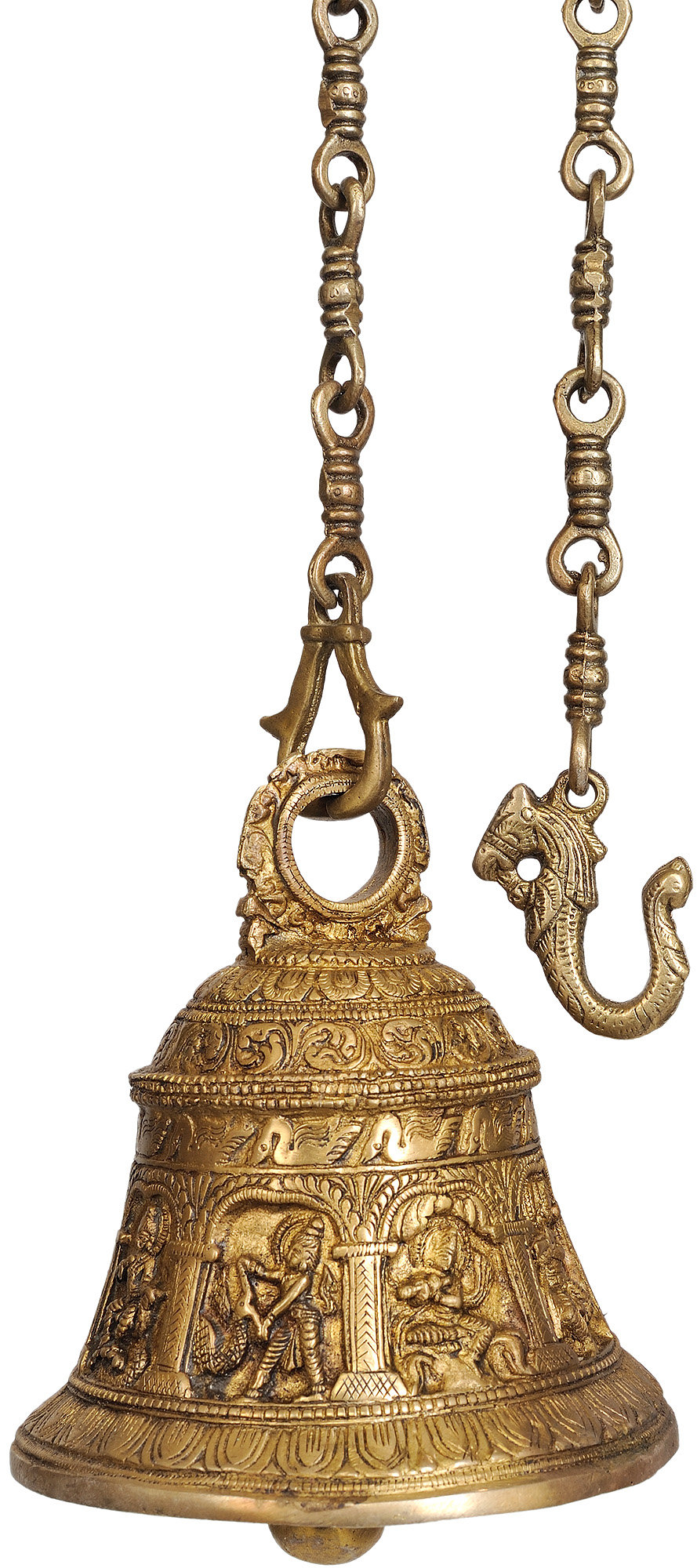 Exotic India Shri Krishna Lila Temple Hanging Bell | Wayfair