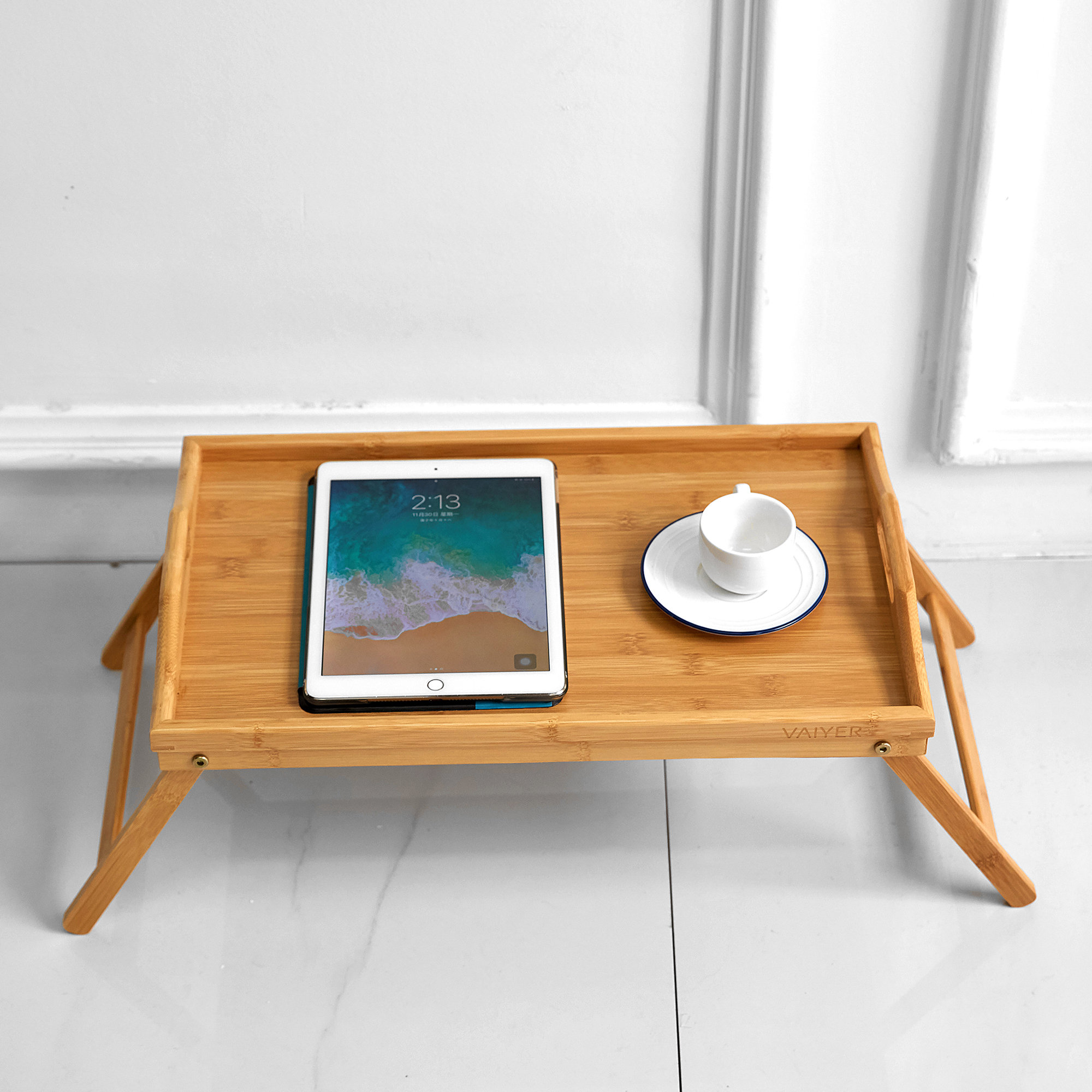 Vaiyer Bamboo Breakfast Tray | Wayfair
