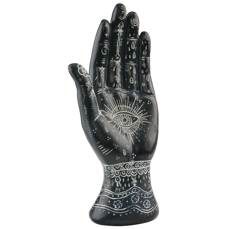 Design Toscano All Seeing Eye Palmistry Hand Figurine | Wayfair