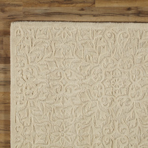 Naomi Handmade Wool Ivory Rug & Reviews | Birch Lane