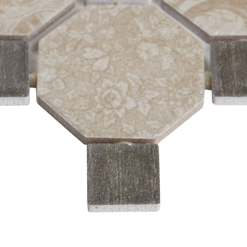 Daltile Rhetoric 2" x 2" Porcelain Octagon and Dot Tile | Wayfair