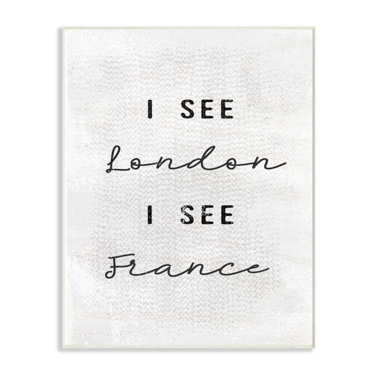 Ophelia & Co. Black And Grayish I See London I See France Textured by ...