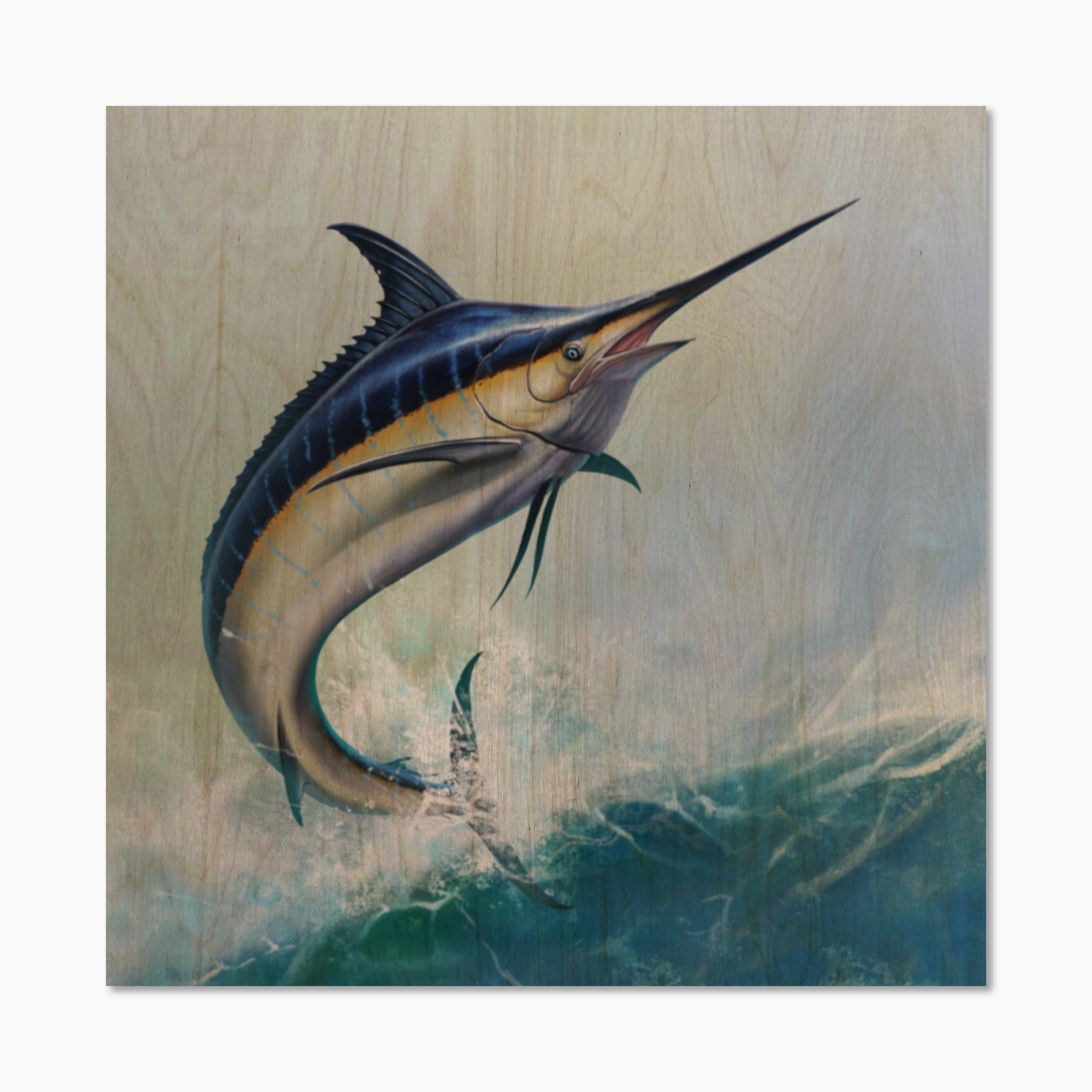Highland Dunes Blue Marlin In The Ocean II Blue Marlin In The Ocean II ...