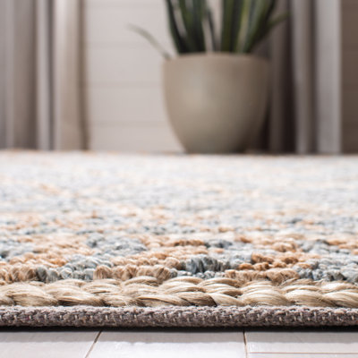Sand & Stable Phippsburg Handmade Flatweave Natural/Blue Rug & Reviews ...