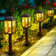 LETMY Black Low Voltage Solar Powered Integrated LED Pathway Light Pack ...