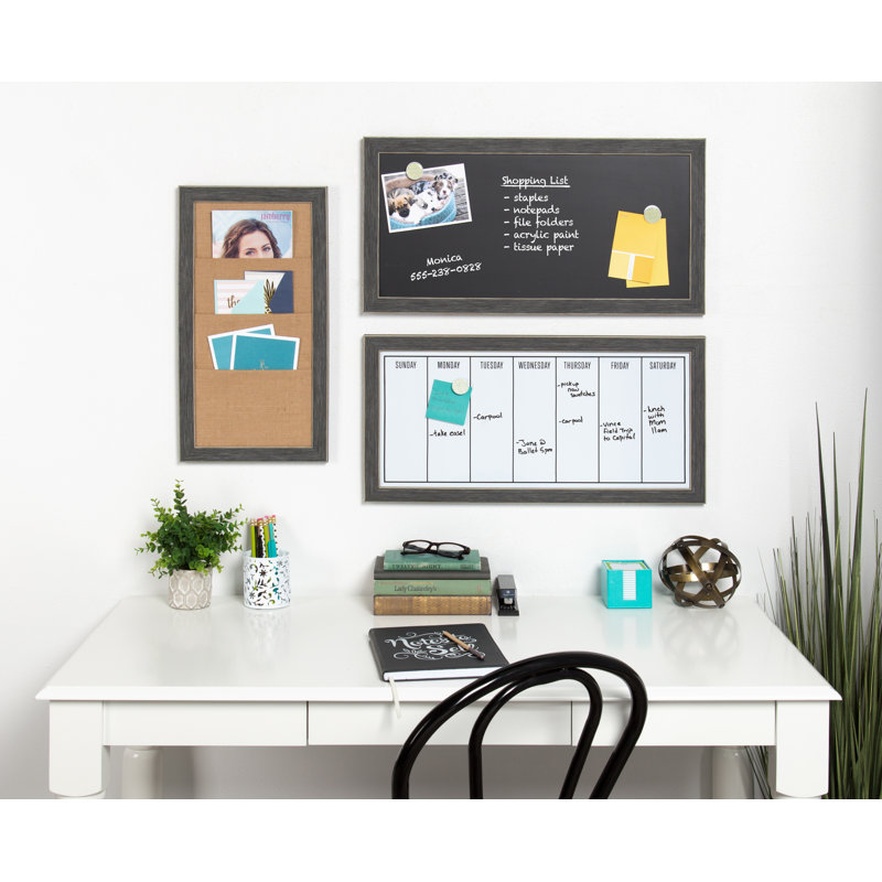Gracie Oaks Burlap Pocket Wall Mounted Dry Erase Board & Reviews | Wayfair