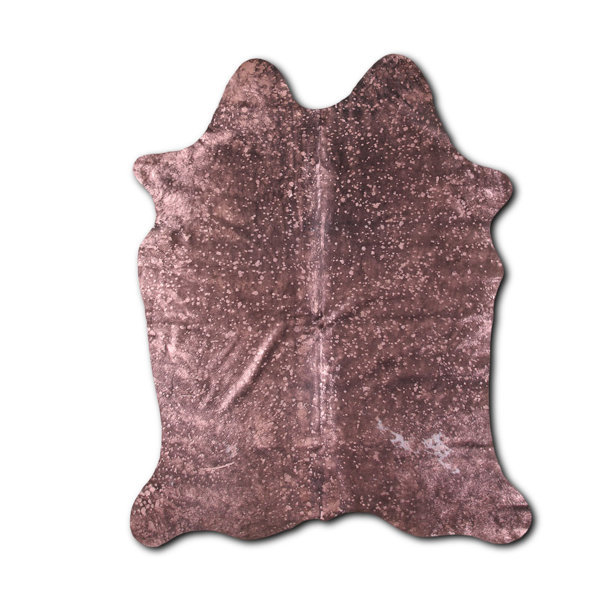 Foundry Select Benisha Handmade Cowhide Brown Rug | Wayfair