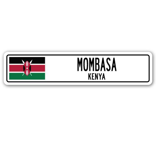 East Urban Home Mombasa, Kenya Flag Aluminum Street Sign | Wayfair