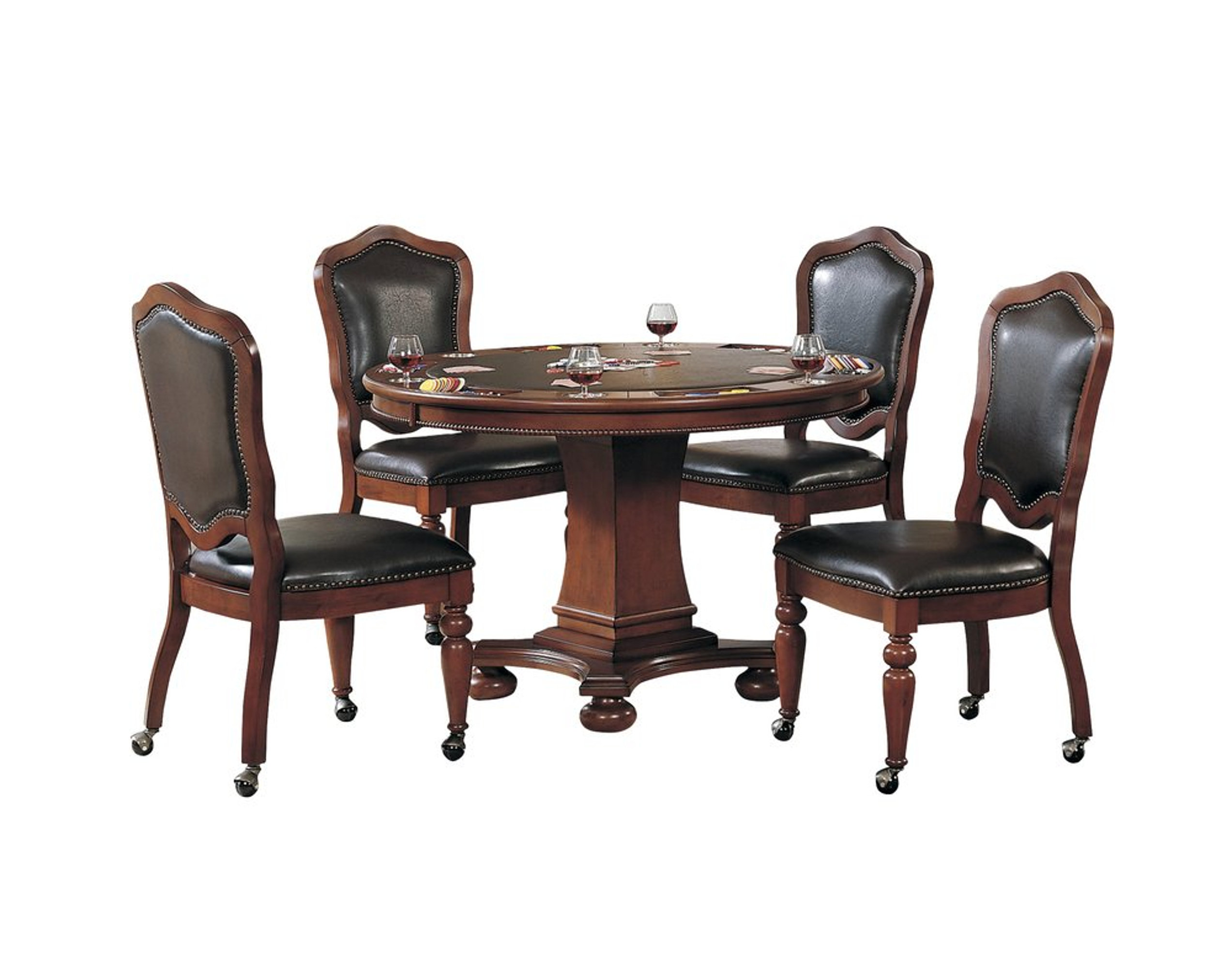 Sunset Trading 48" Bellagio Poker Table Set & Reviews | Wayfair