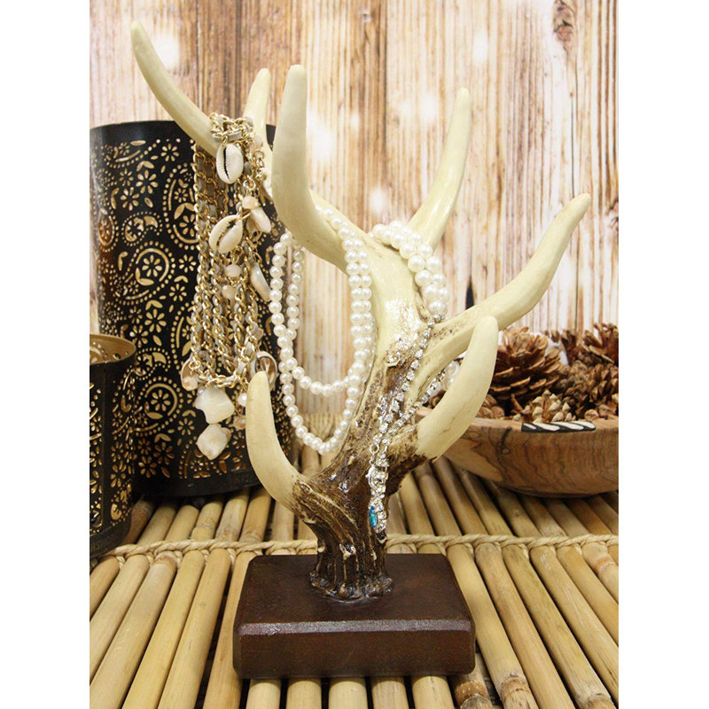 Millwood Pines Deer Stag Antler Jewelry Stand | Wayfair