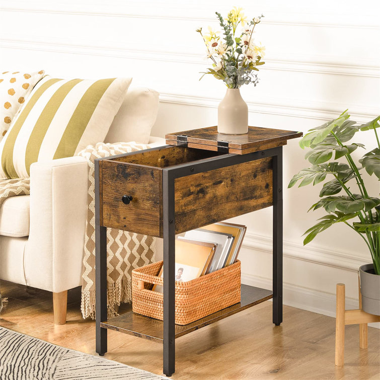 Borough Wharf Cargan Iron Bedside Table | Wayfair.co.uk