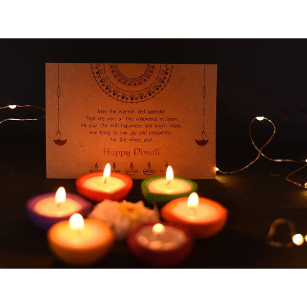 The Holiday Aisle® STORE INDYA Small Diwali Diyas for Outdoor Lights ...