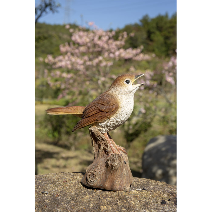 Hi-Line Gift Ltd. Motion Activated Singing Nightingale Standing on ...