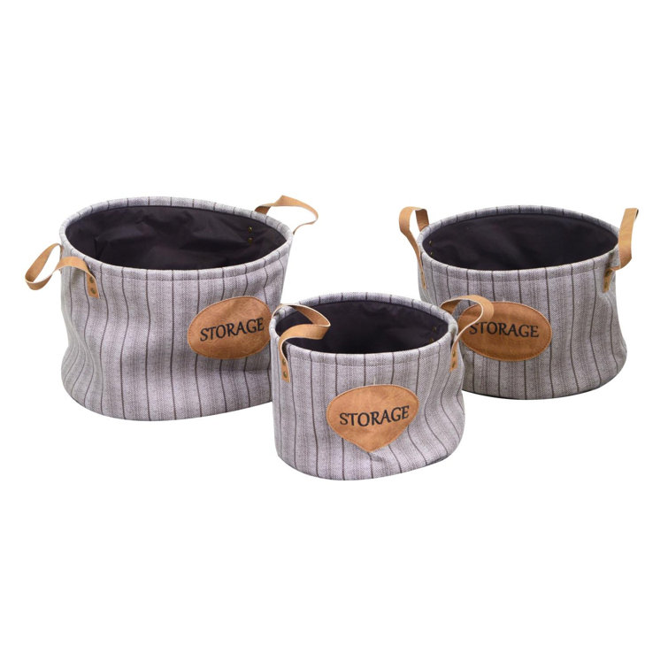 Ophelia & Co. Fabric 3 Piece Box Set | Wayfair.co.uk