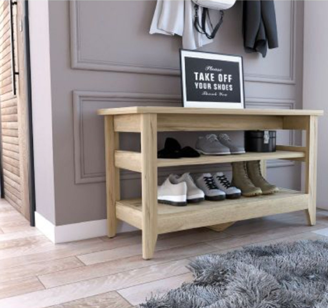 Loon Peak® 9 Pairs Brown Manufactured Wood Shoe Rack | Wayfair