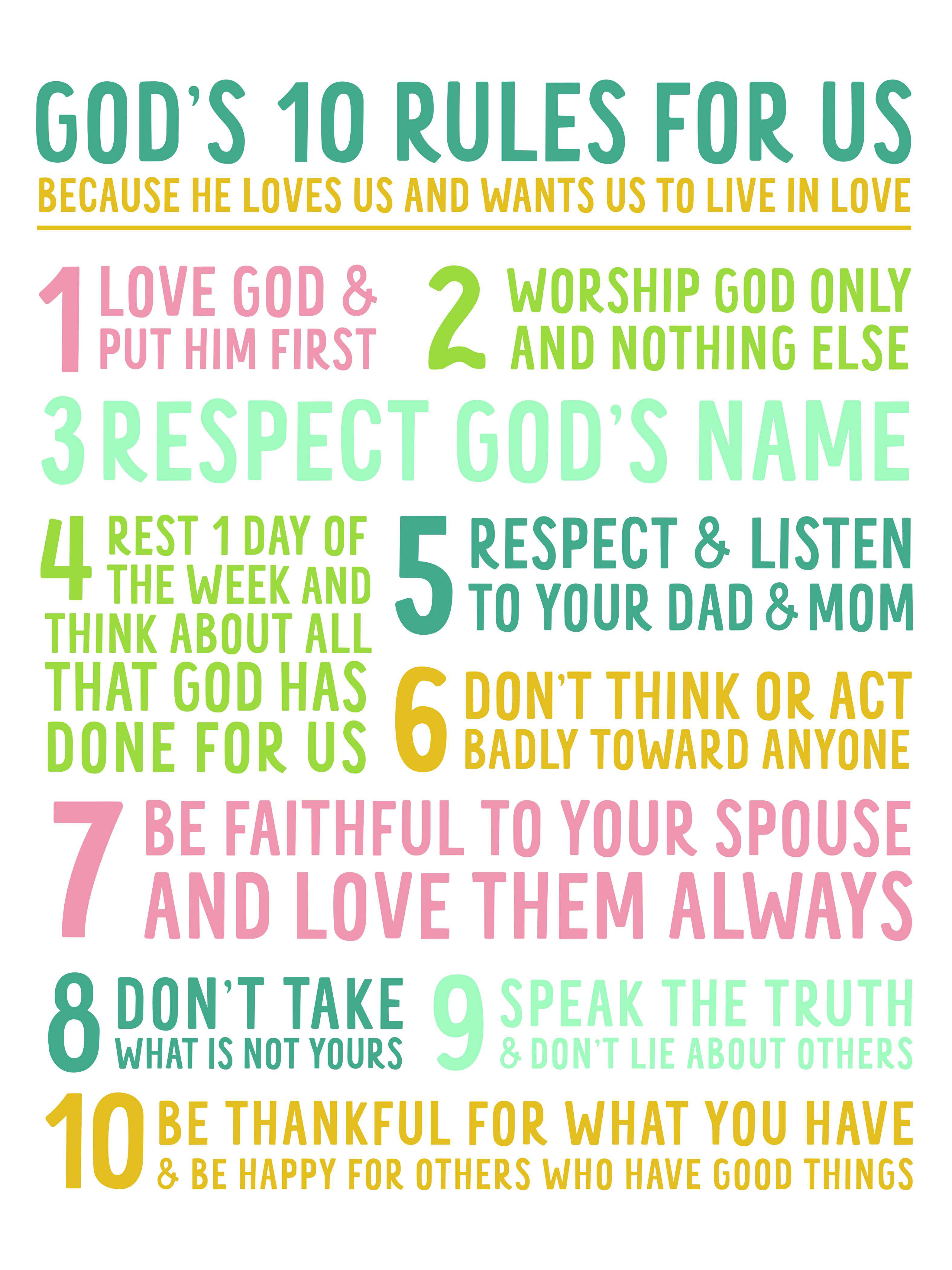 Trinx Gods Rules For Us - Wrapped Canvas Print | Wayfair