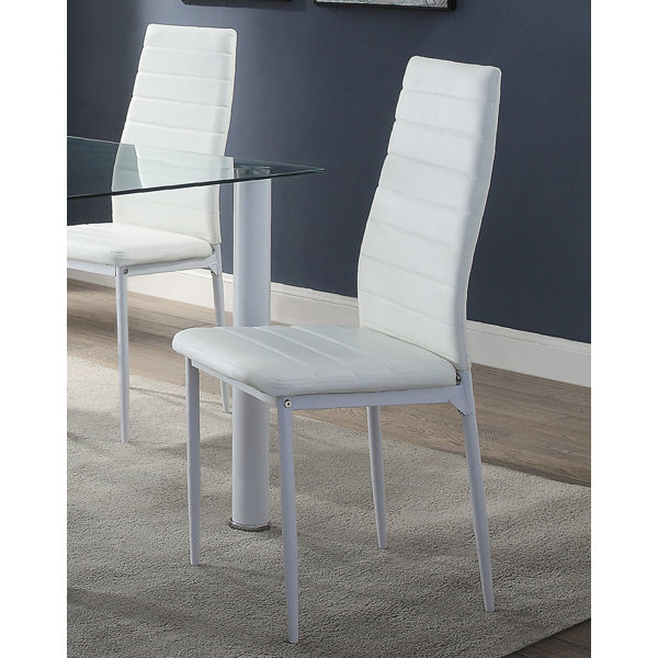 Ivy Bronx Amahri Metal Side Chair in White | Wayfair