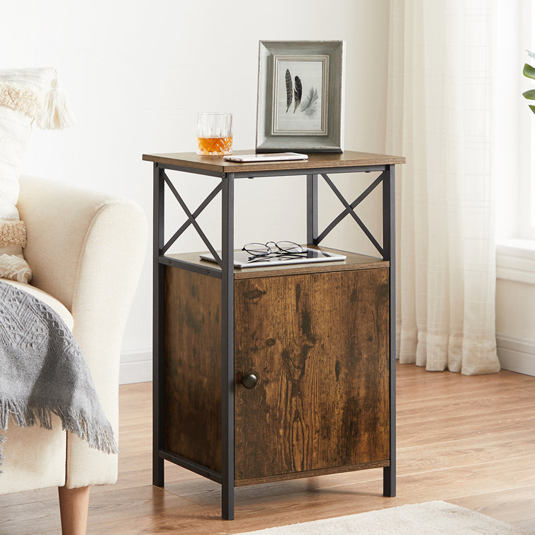 VECELO Iron Bedside Table | Wayfair.co.uk