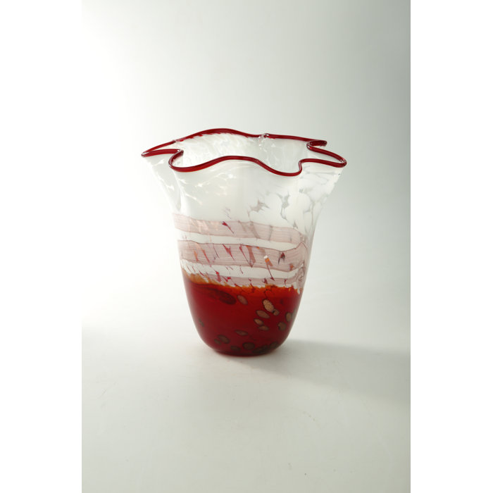 Ivy Bronx Troutman Handmade Glass Table Vase | Wayfair