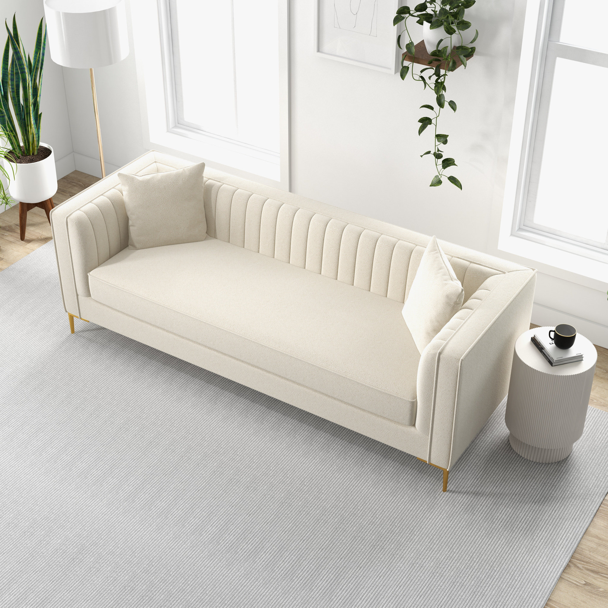 Willa Arlo Interiors Susann Mid Century Modern Luxury French Boucle ...