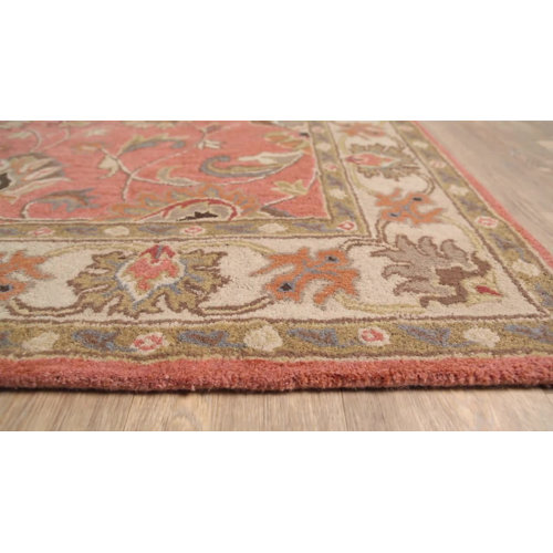 Birch Lane™ Arden Handmade Wool Orange Rug & Reviews | Wayfair