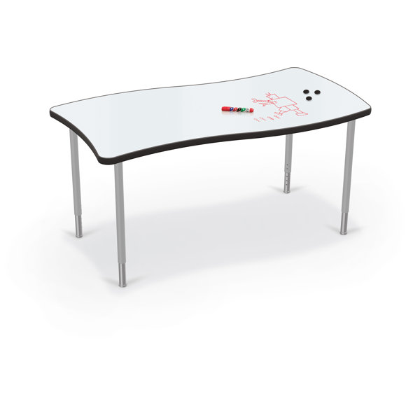 MooreCo Hierarchy Creator Activity Table Porcelain Steel Whiteboard ...