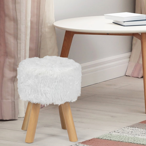 Fur-covered-stool | Wayfair