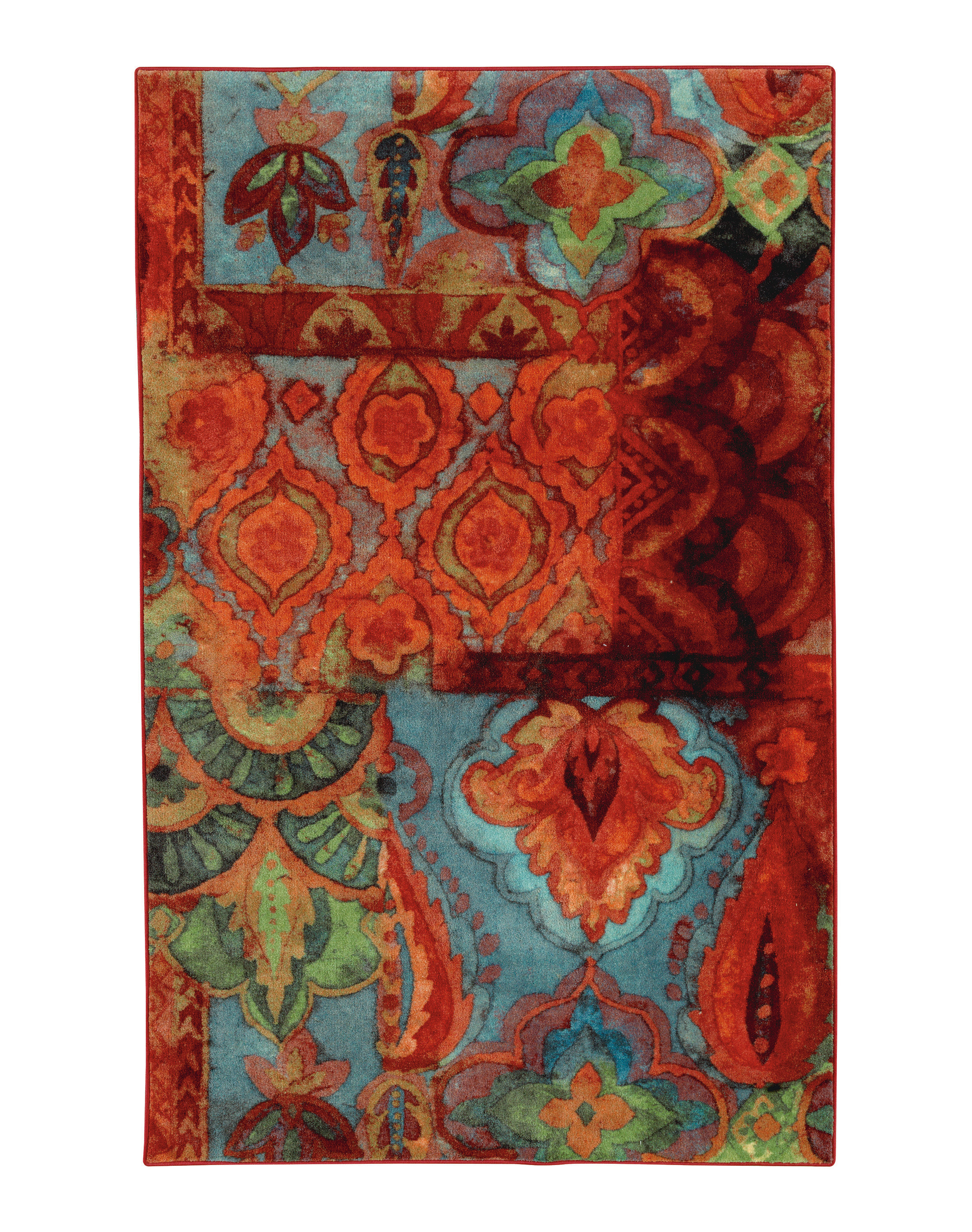 Bungalow Rose Tatyana Red Rug | Wayfair