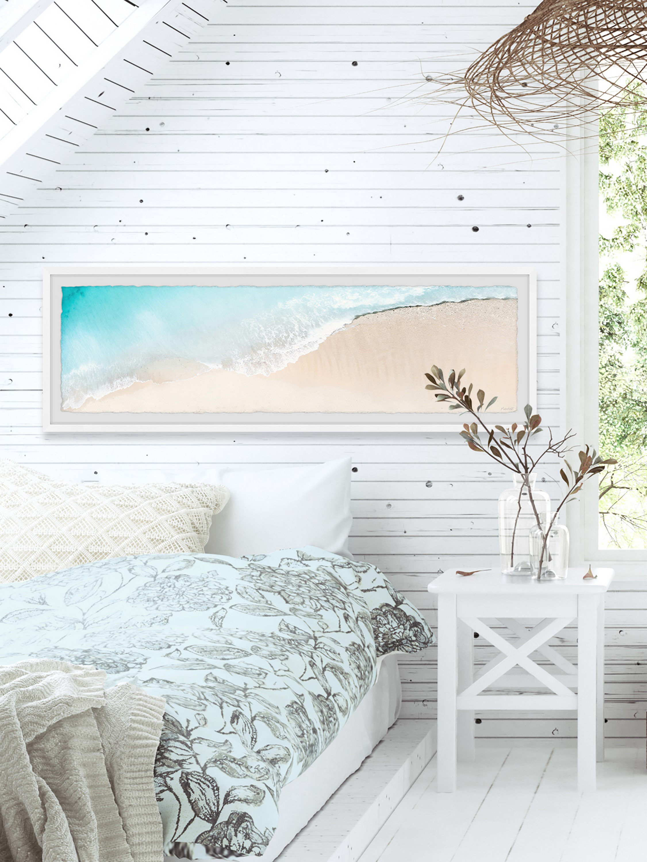 Rosecliff Heights Waves Of Change - Picture Frame Panoramic Graphic Art ...