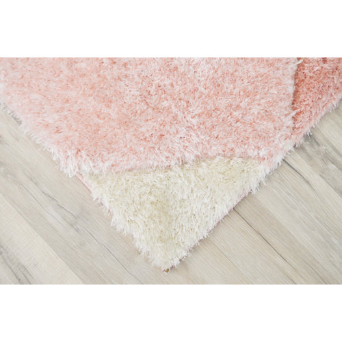 Orren Ellis Hanstrom Performance Beige/Pink Rug & Reviews | Wayfair